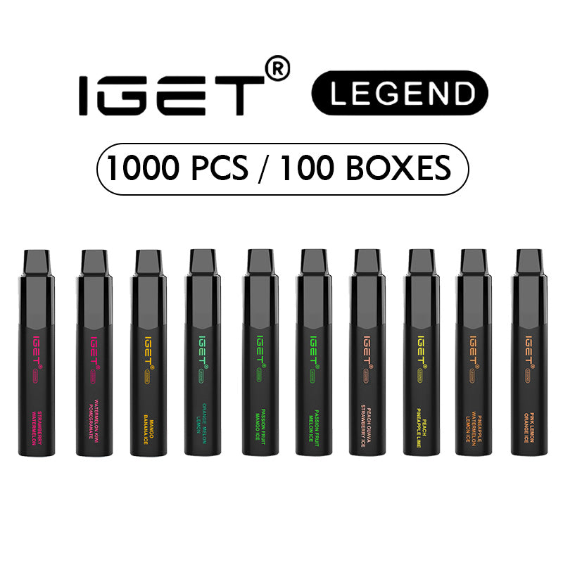 IGET Legend 1000 Pcs / 100 Boxes Wholesale — 1 vape wholesale